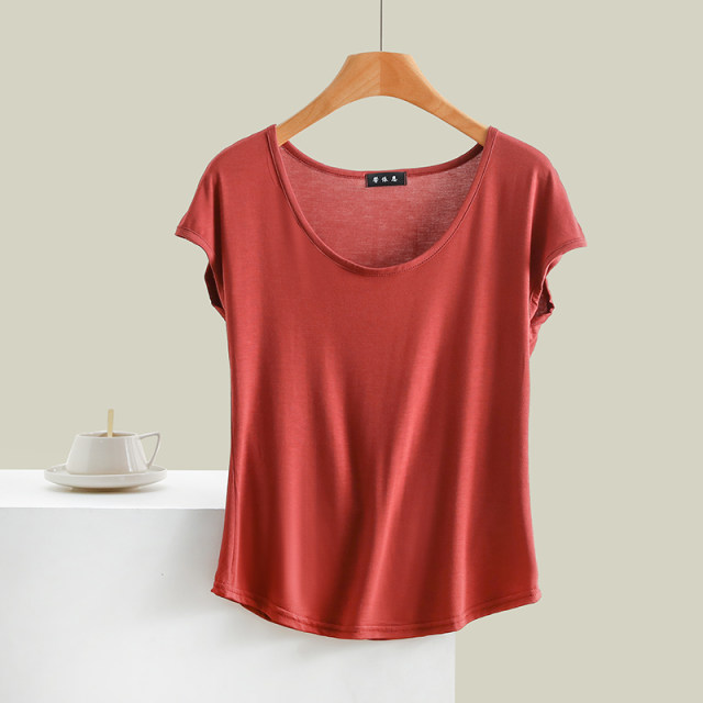 Modal sleeveless vest for women in summer large size loose V-neck base ...