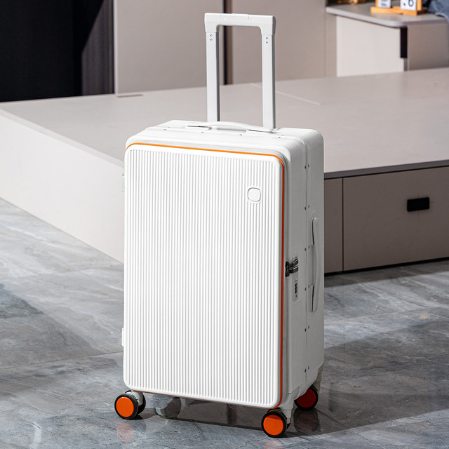 Side flip luggage front open 2024 new lady front opening opening cover ...