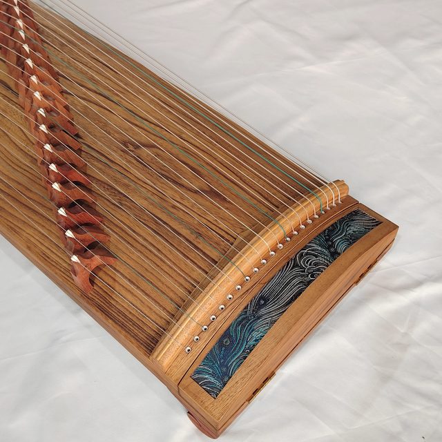 Tuning and delivery mini guzheng digging 21 string portable one-meter ...