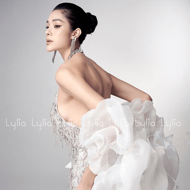 Vietnamese niche brand Lylia 2024 new silver fashion slim drill C position