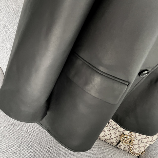 European Haining genuine leather jacket for women 2025 autumn new ...