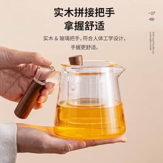 High borosilicate glass high-end drinking cup large capacity tea water ...