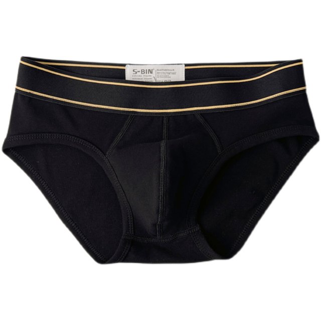 2 packed men's triangular panties cotton low -waist sexy U convex ...