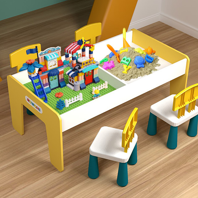 Children's toy building block table multifunctional toy tables and ...