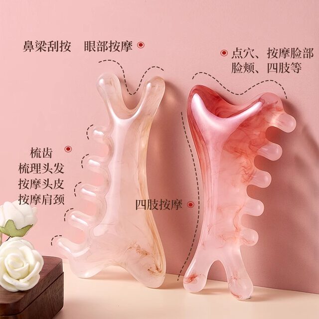 Four-in-one multifunctional comb massage comb scalp massage head ...