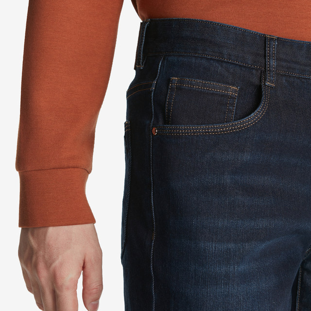 Jinba Men's Autumn New Men's straight barbarium bounce jeans BQRT3622