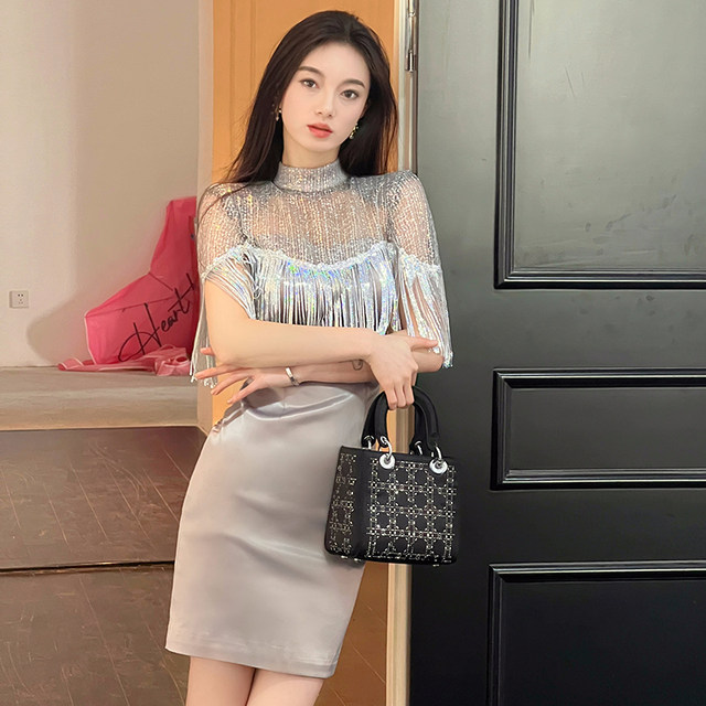 Fashion wearing pure desire sexy Liusu dress female celebrities light ...
