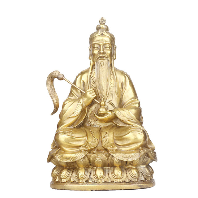 Pure Bronze Pacific Lao Jun statue is dedicated to Taiqing morality ...