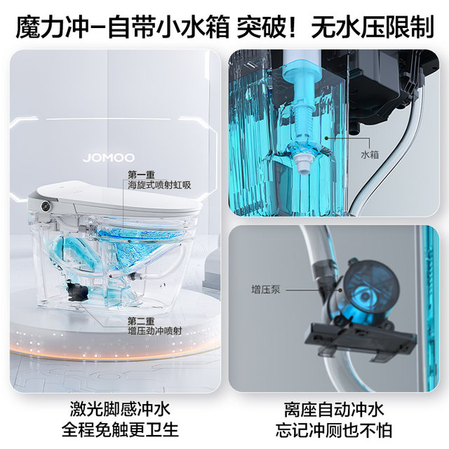 Jomoo smart toilet bathroom with water tank foot sensor without water pressure limit household ...