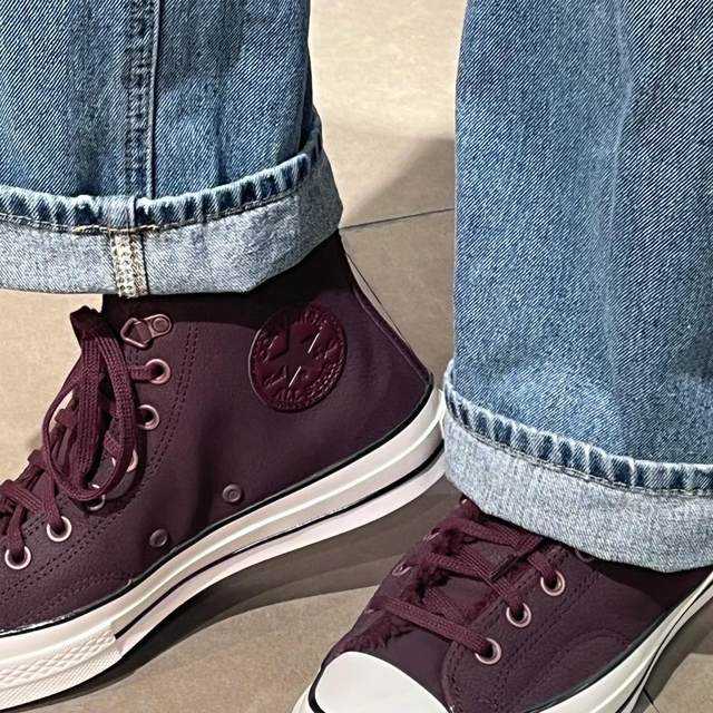 Genuine Converse 24 -year winter 1970s crack cortex design plus velvet warming high gang A09443C ...