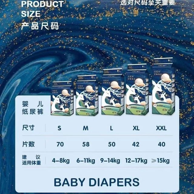 A piece of cool beauty love multi -baby diaper s code L code XL code ...