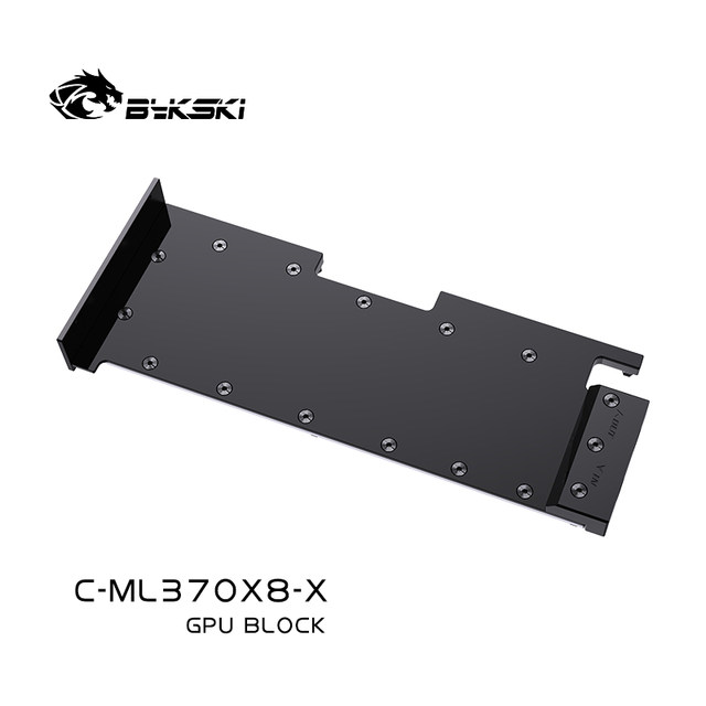 Bykski C-ML370X8-X graphics card water block full metal structure Cambrian MLU370-X8