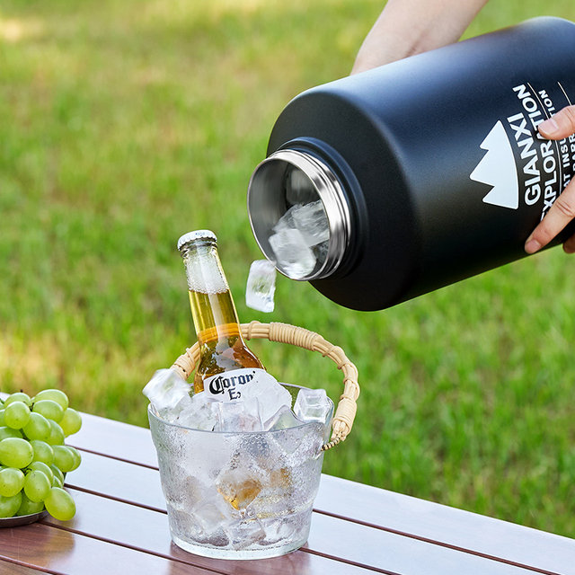 Large-capacity portable ice bucket cold bucket ice cube storage bucket ...