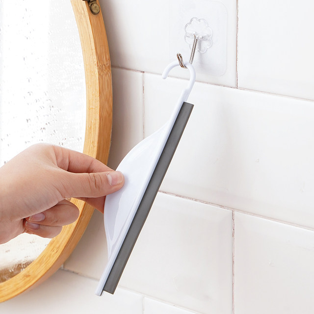 Mini countertop wiper, small wiper, bathroom glass wiper, silicone ...