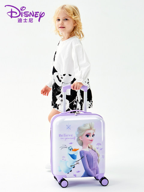 Disney children's trolley case Elsa Princess 16-inch suitcase spinner ...