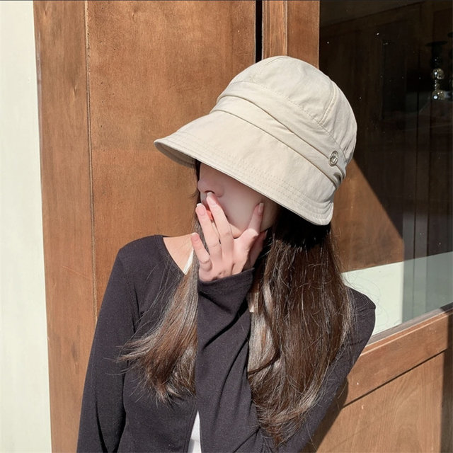 The same hat girl Xia Han version of the wide -eaves, the face of the ...