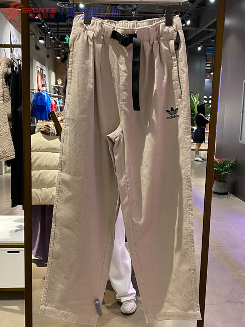 Adidas trousers for men and women clover corduroy warm casual straight ...