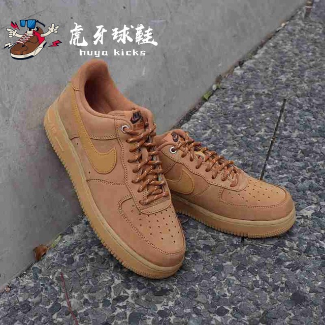 Huya sneakers Nike Air Force 1 AF1 wheat Air Force No. 1 high and low ...