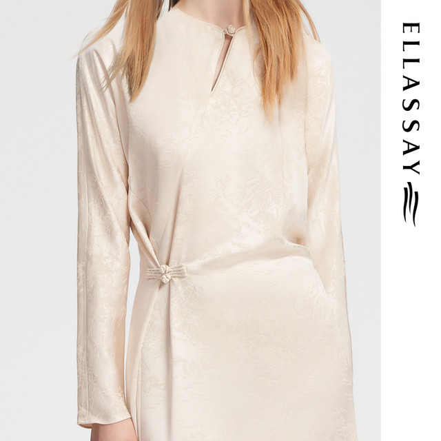 ELLASSAY autumn and winter new new Chinese style acetic acid diagonal ...