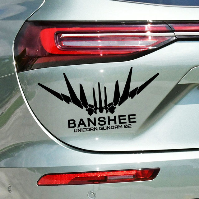 Auto sticker Gundam unicorn Unicorn-RX2 Funeral logo sticker electric ...