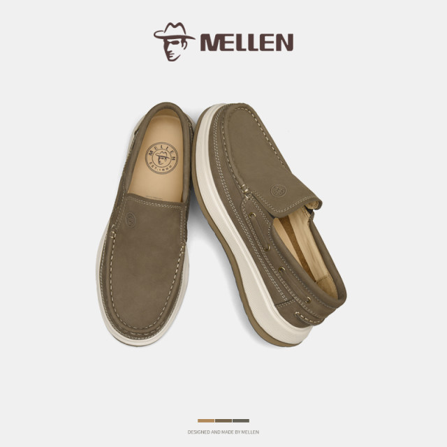 MELLEN famous men's shoes comfortable and breathable, genuine leather ...