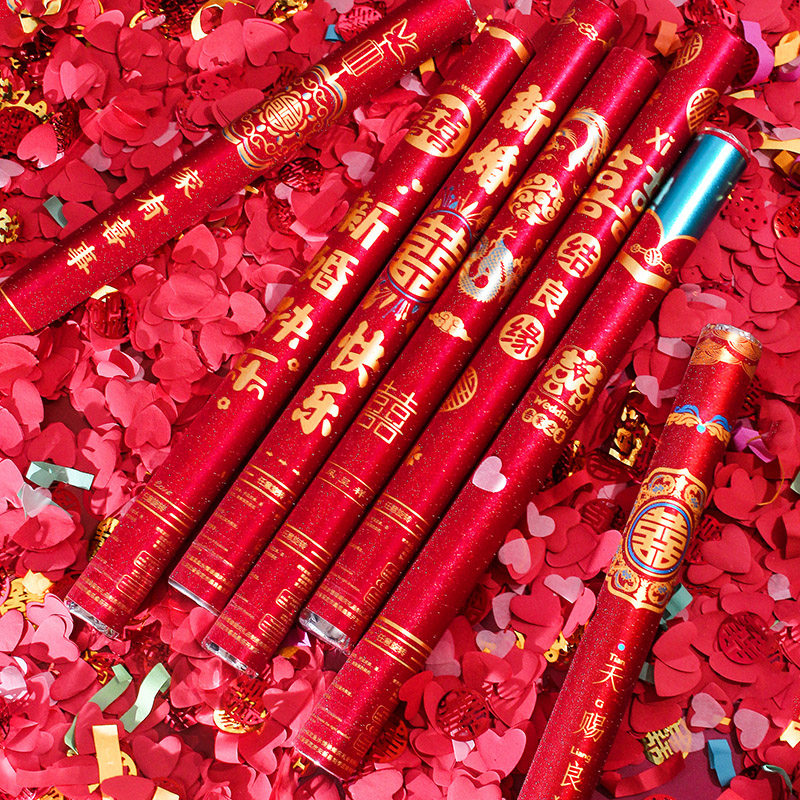 Wedding Flower Spray Cannon Handheld Firework Ribbon Spray
