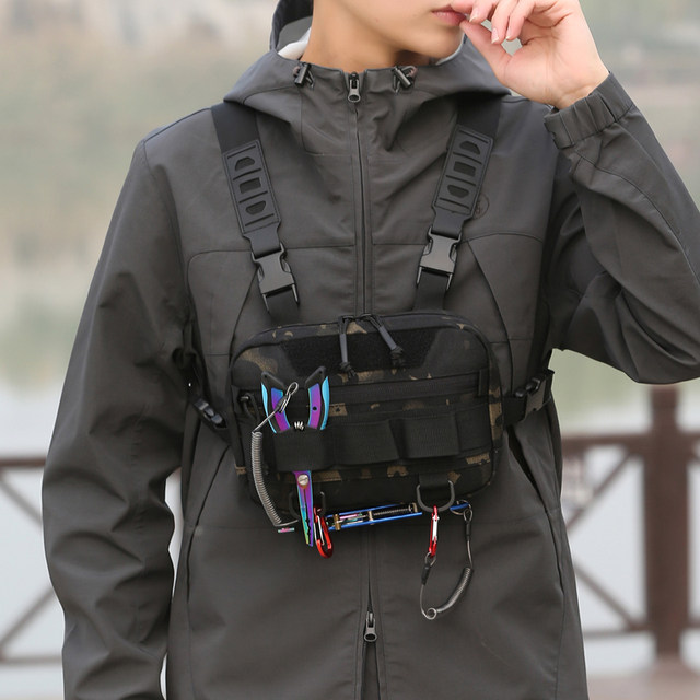 Luya bag new tactical chest bag men's chest bag camouflage waist bag ...