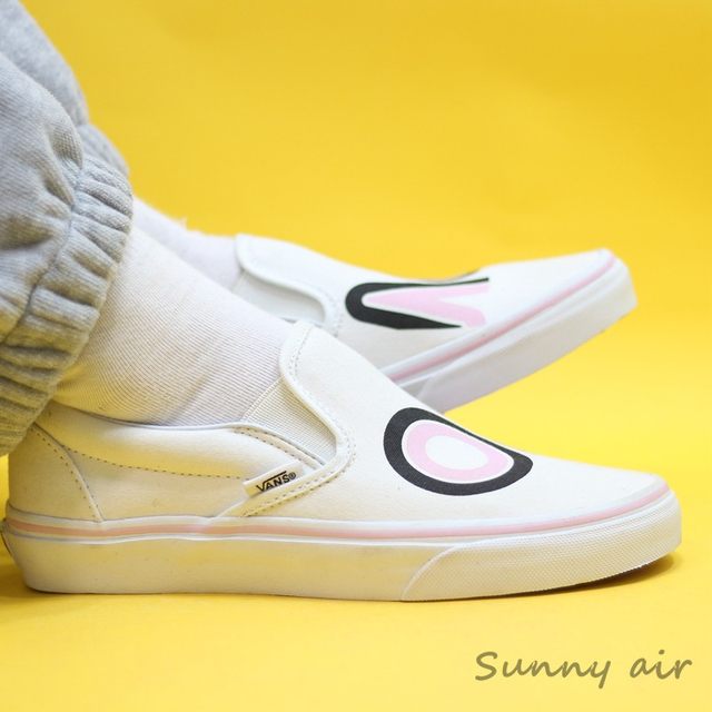 Sunny broken code collection VANS low-top slip-on SLIP ON colorful ...