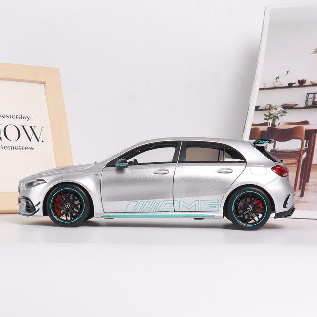 NZG 1:18 Mercedes-Benz AMG A45 S full door Green Devil version ...