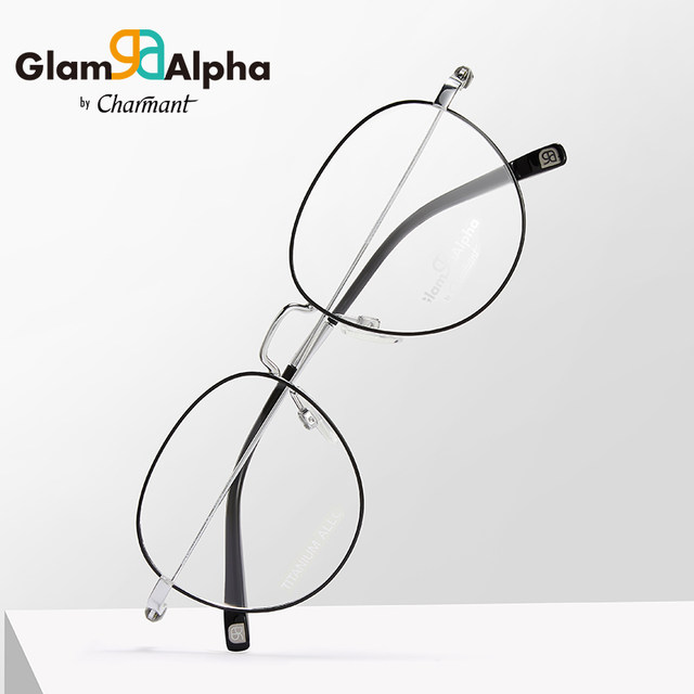 CHARMANT Xia Meng Glasses Graduate Titanium Alloy Men and Women's Round ...