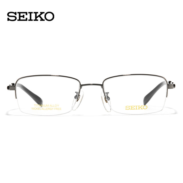 SEIKO Seiko glasses frame men's titanium alloy half-frame frames can be ...