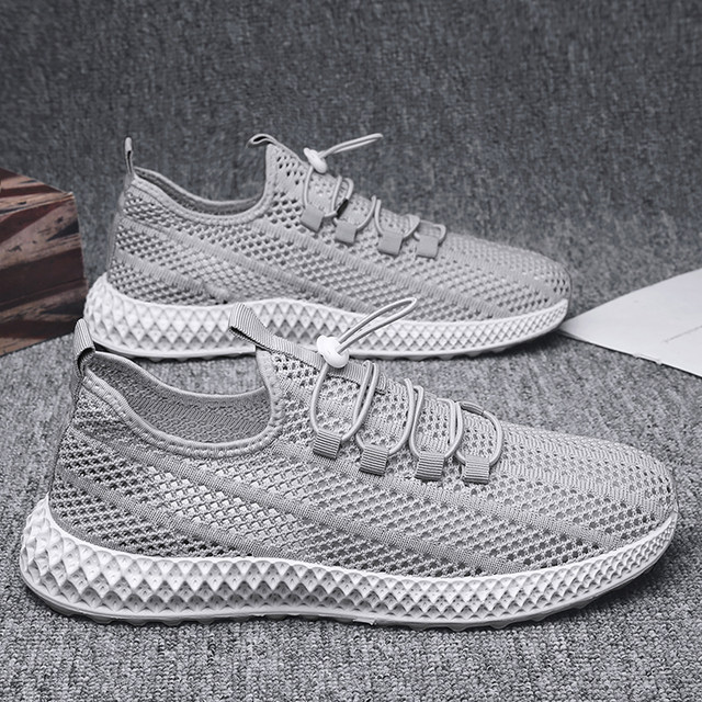 Men's shoes for summer mesh breathable thin mesh hollow mesh shoes for ...