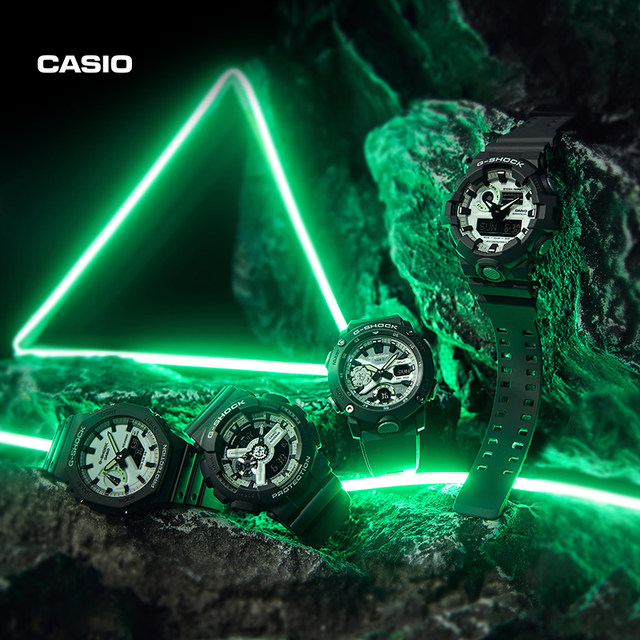 casio flagship store Casio dark night fluorescent series drop-resistant ...