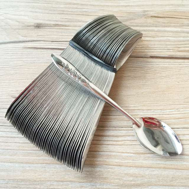 Stainless steel spoon takeout gift spoon long handle student cafeteria ...