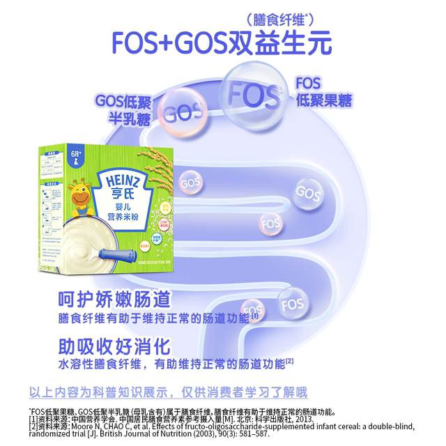 Heinz High-speed Railway Double Green Baby Rice Noodle Prebiotic Yuan ...