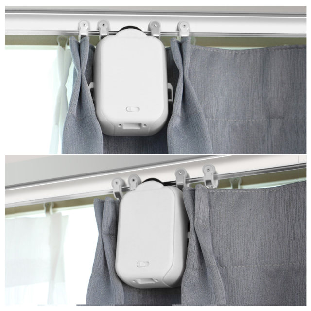 Smart electric curtain modification automatic curtain robot track-free ...