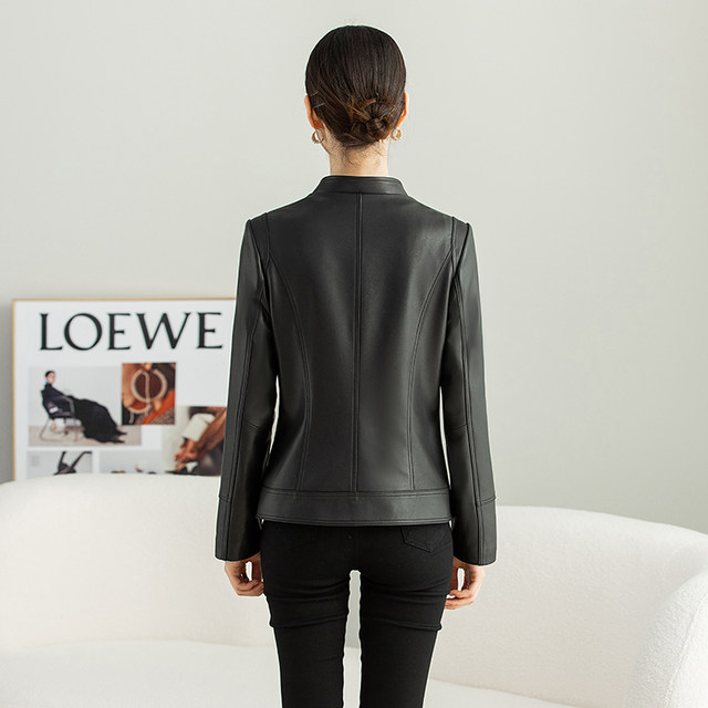 Small leather jacket genuine leather short 2025 spring and autumn new ...