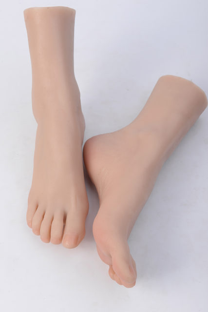 Platinum silicone live fake feet simulation foot mold stockings model ...