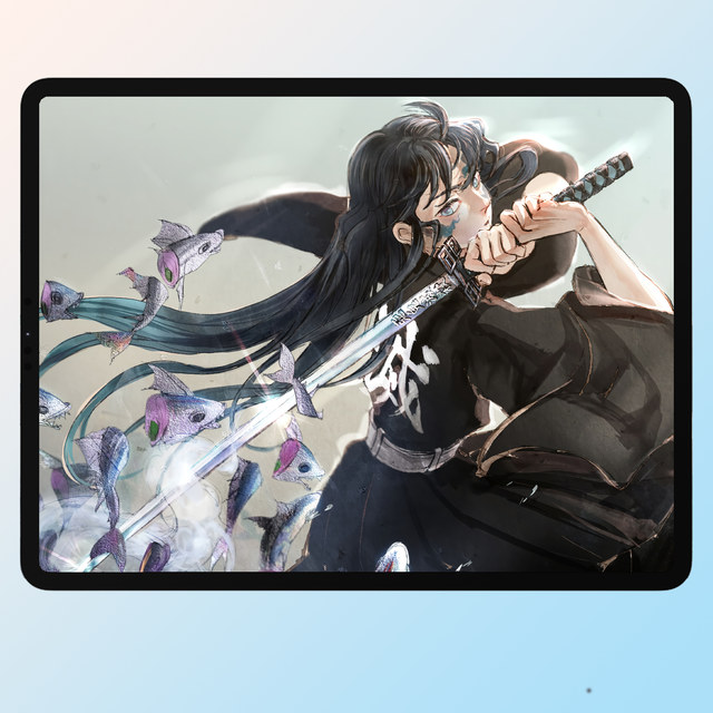 Ghost Destroy Blade Wallpaper 4K Plate Wallpaper Mobile Wallpaper ipad ...