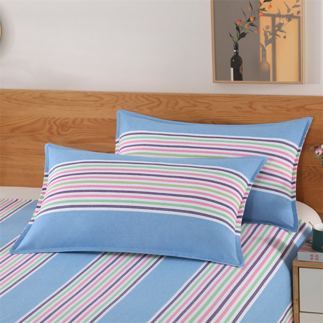 Old coarse cloth pillowcase thickened encrypted cotton zippered single ...