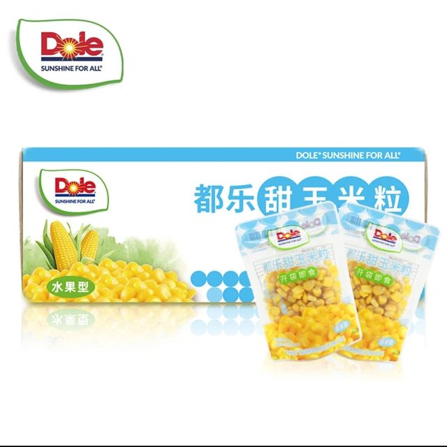 Dole Du Le Fruit Corn Sweet Corn Box 30 bags of non -genetically ...