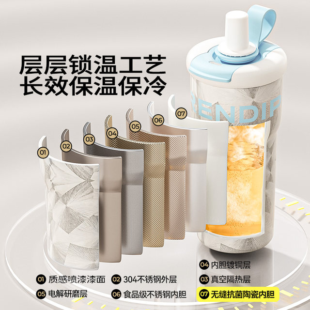 Hals Ceramics Inner Bile Larger Cup Large -capacity Base Cup Student ...