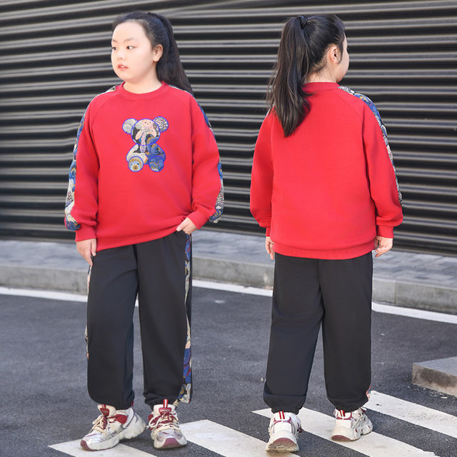 Fat Girls Sweatshirt Set Plus Fat Plus Enlargement 2025 New Autumn ...
