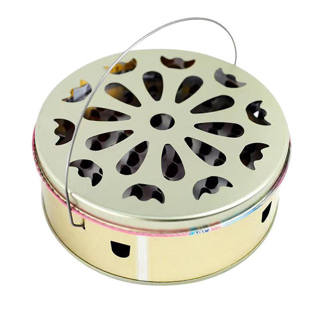 Fire-proof mosquito repellent incense box household stainless steel ...