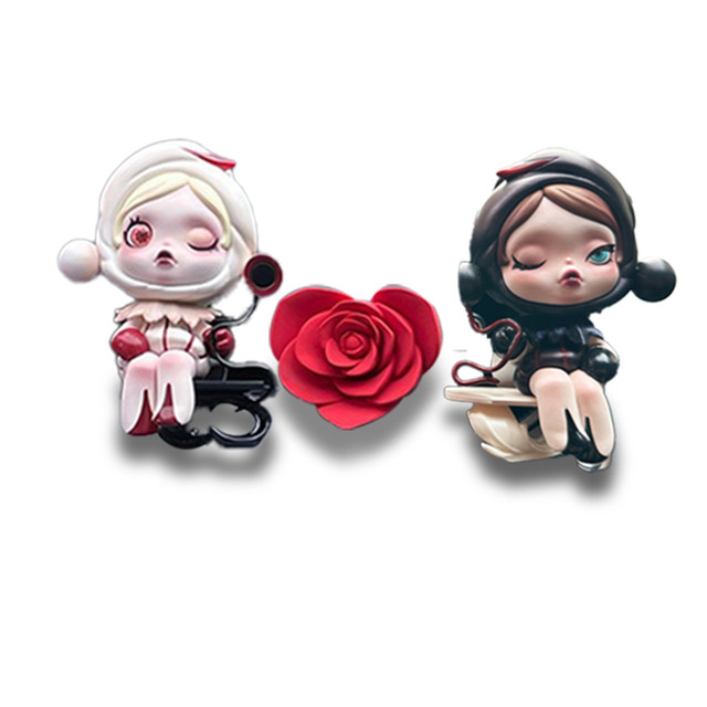 Genuine Pop Mart Diy Ink Plum Car Ornaments Mercedes-Benz Air Outlet ...