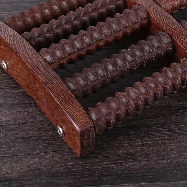 Foot massager wooden acupuncture point solid wood rub foot foot massage ...