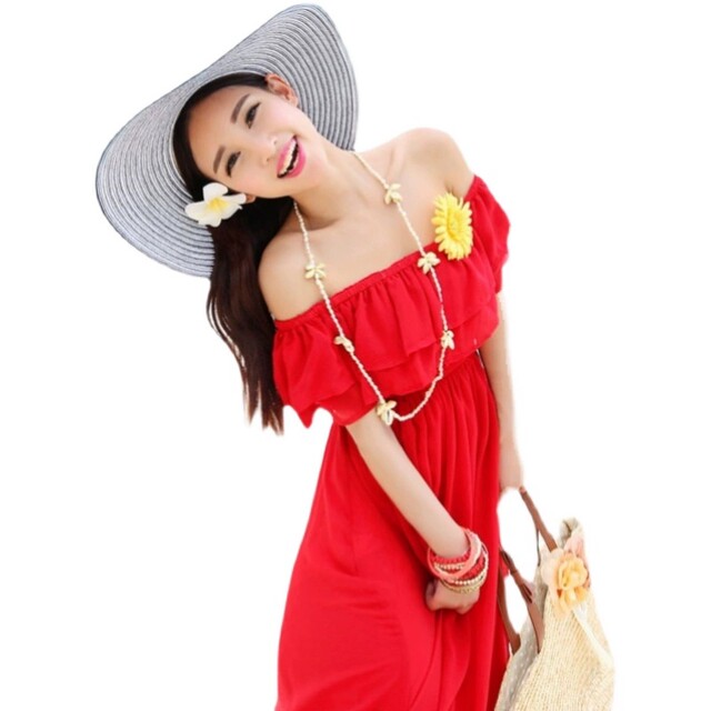 Four ways to wear method 2 layers of summer chiffon white dress female ...