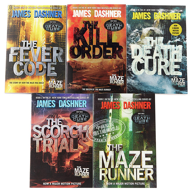 Mobile maze 5 book set English original The Maze Runner Series Complete ...