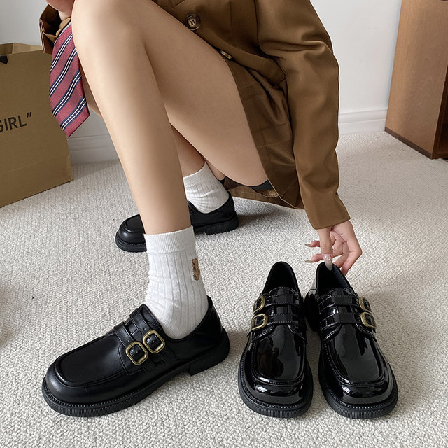 The same 2025 new leather shoes for internet celebrities, British style ...
