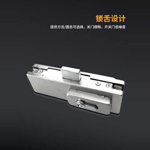 Glass door floor lock spring door lock clip shop door office door clip ...